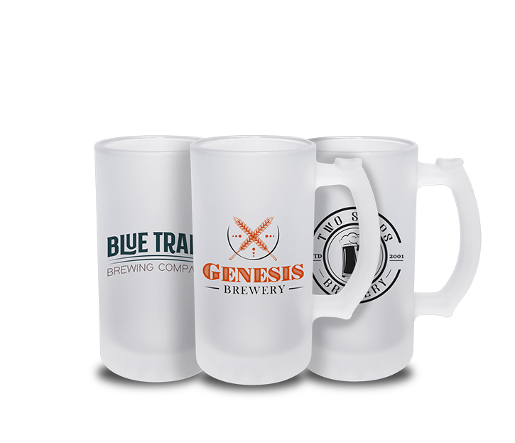 Custom 16 oz Beer Mug with Handle | Sublimation Print